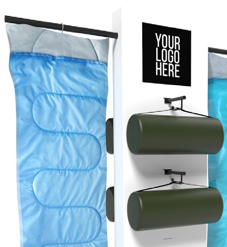 SPORTSWEAR, OUTDOOR AND MOUNTAINEERING EQUIPMENT DISPLAY STANDS